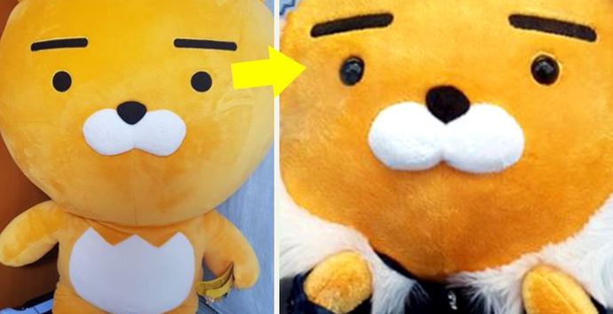 카카오프렌즈 2017 윈터 에디션 라이언 인형, 털 달린 후드 쓰고 탈모 극복한 기쁨 표현.. 구슬 눈이 '초롱초롱'